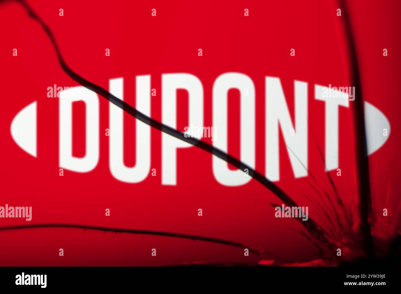 Dupont logo is visible on the broken glass. DuPont is an American ...