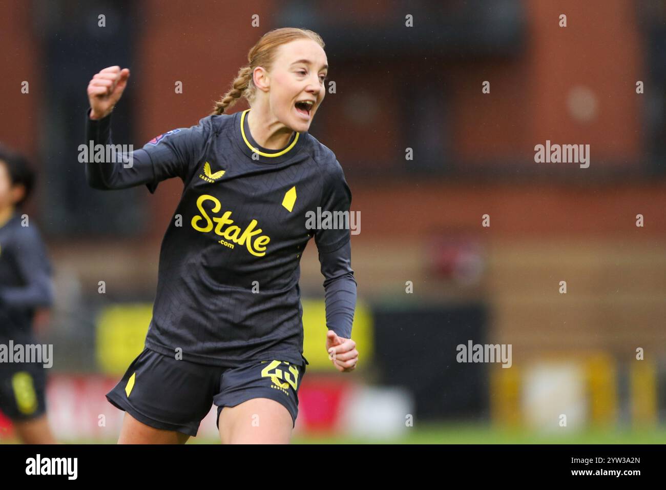 London, UK. 8 December 2024. Sara Holmgaard celebrates during Tottenham ...