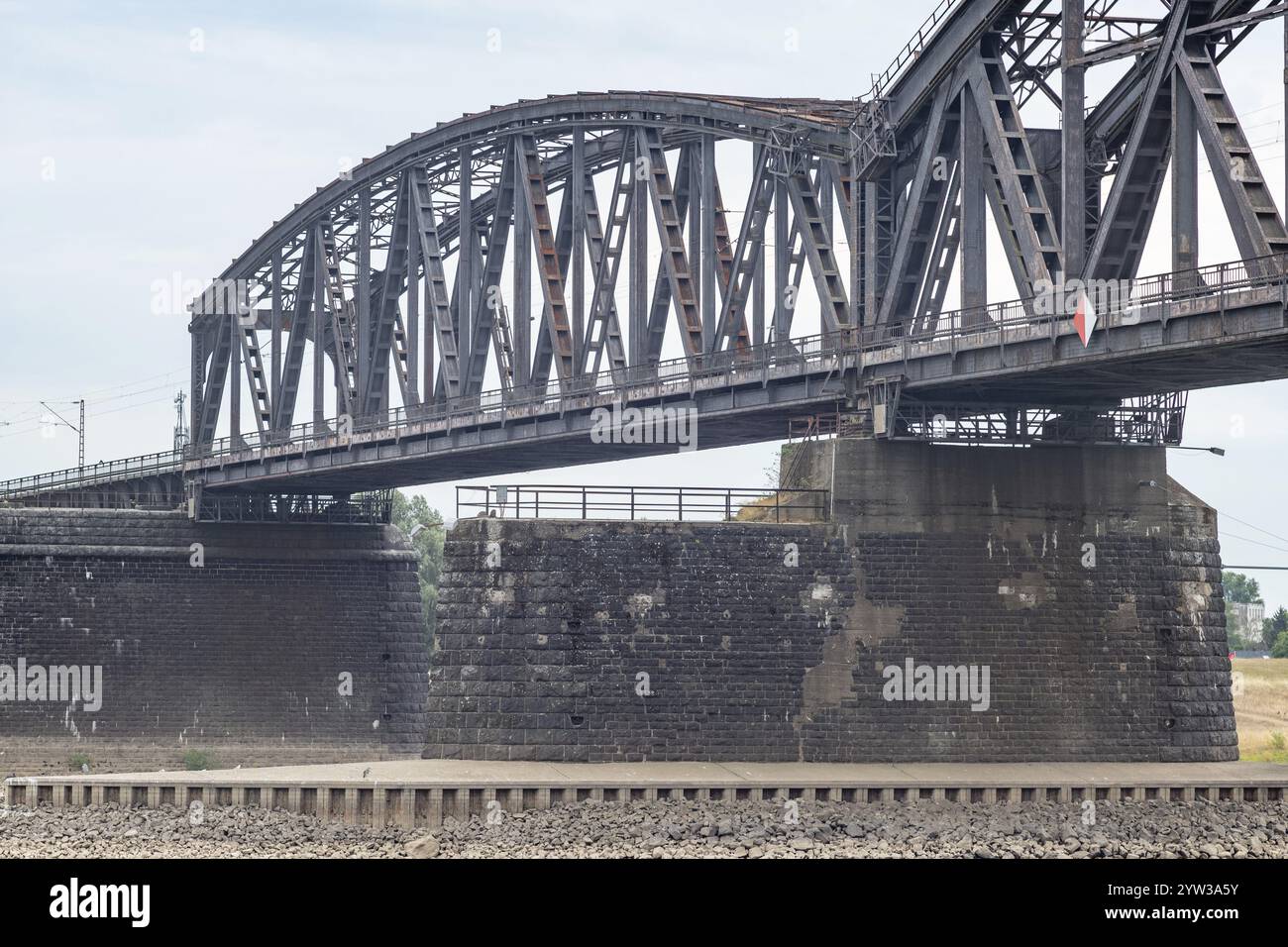 Details, truss bridge over the river Stock Photo - Alamy