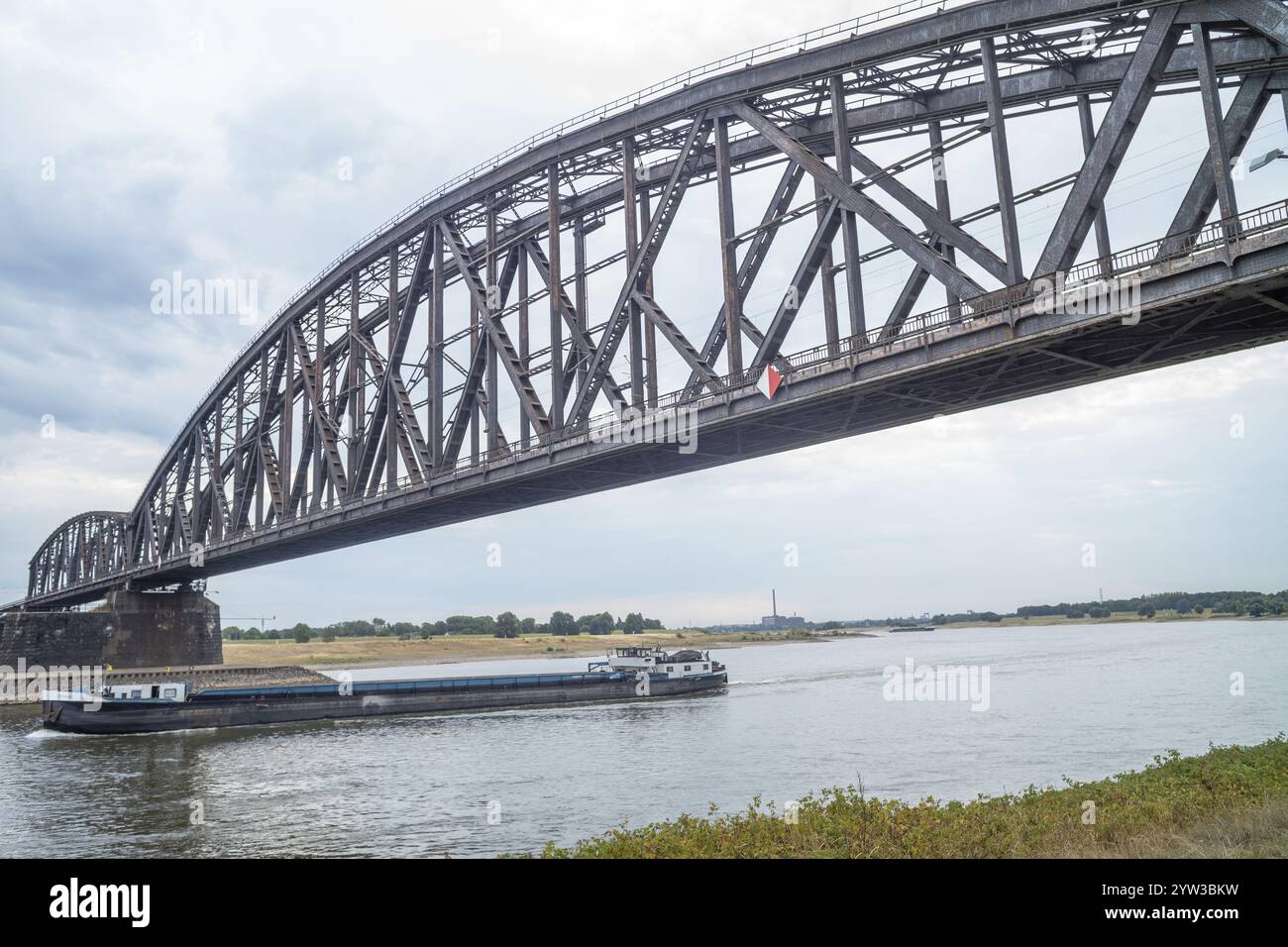 Details, truss bridge over the river Stock Photo - Alamy