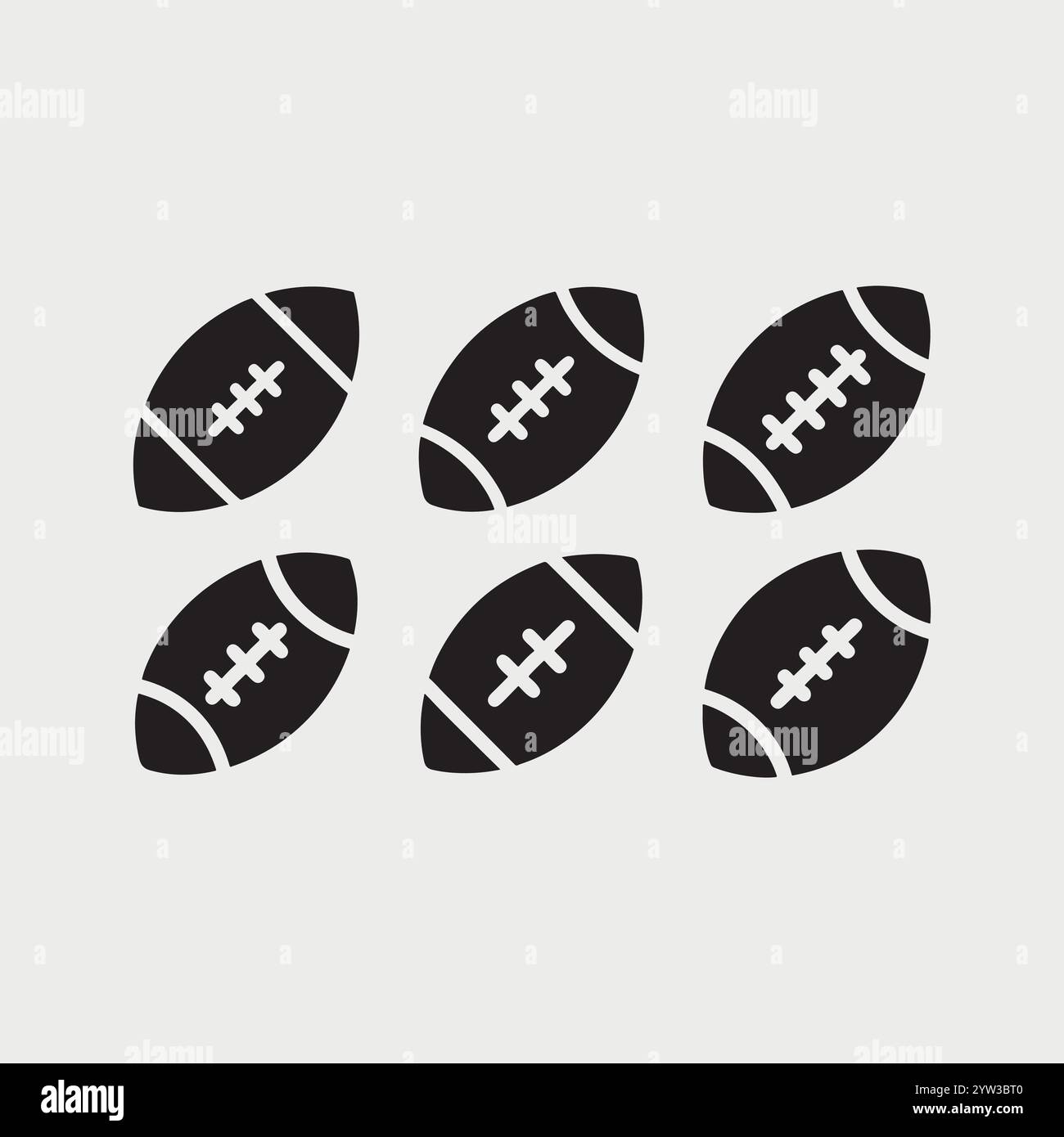 American football silhouette, Rugby ball silhouette, Football logo ...