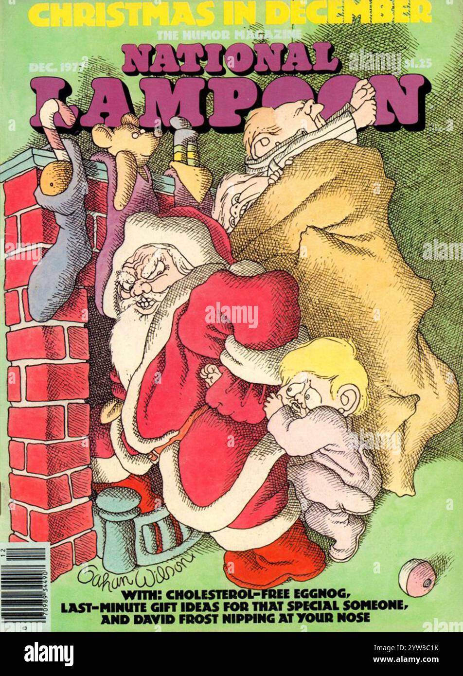 December 1977 National Lampoon Magazine Christmas Issue Graham Wilson ...