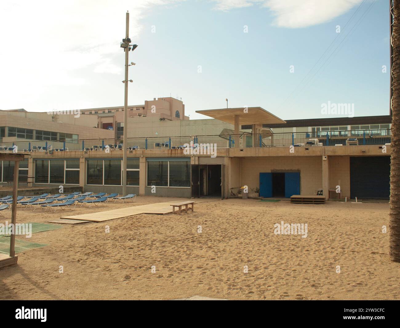 Barcelona empty beach hi-res stock photography and images - Alamy
