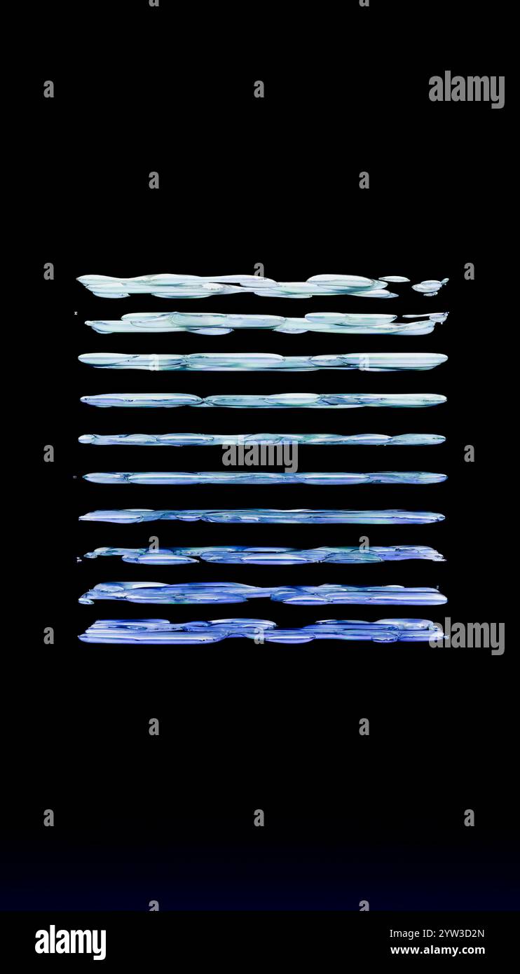 Illustration of glowing blue and white light bars on a dark background ...