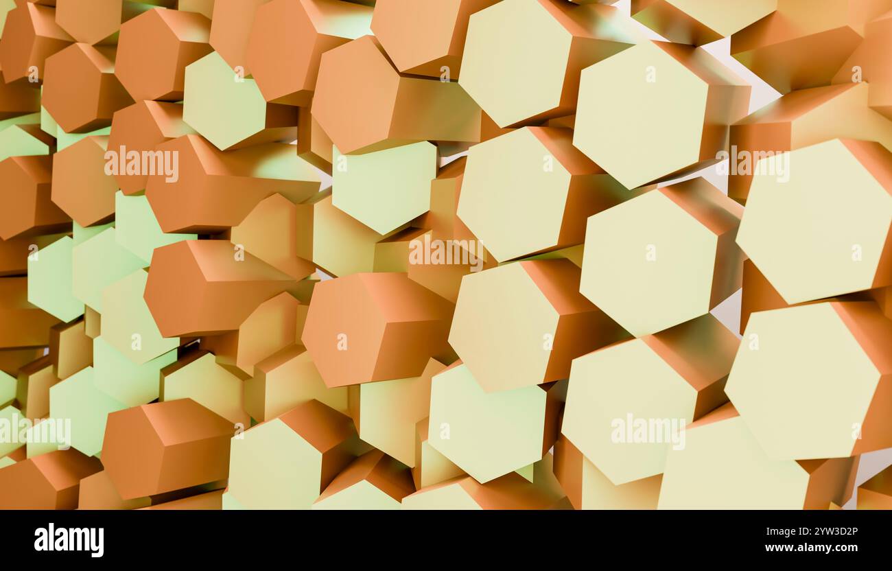 Interconnected hexagonal shapes hi-res stock photography and images - Alamy
