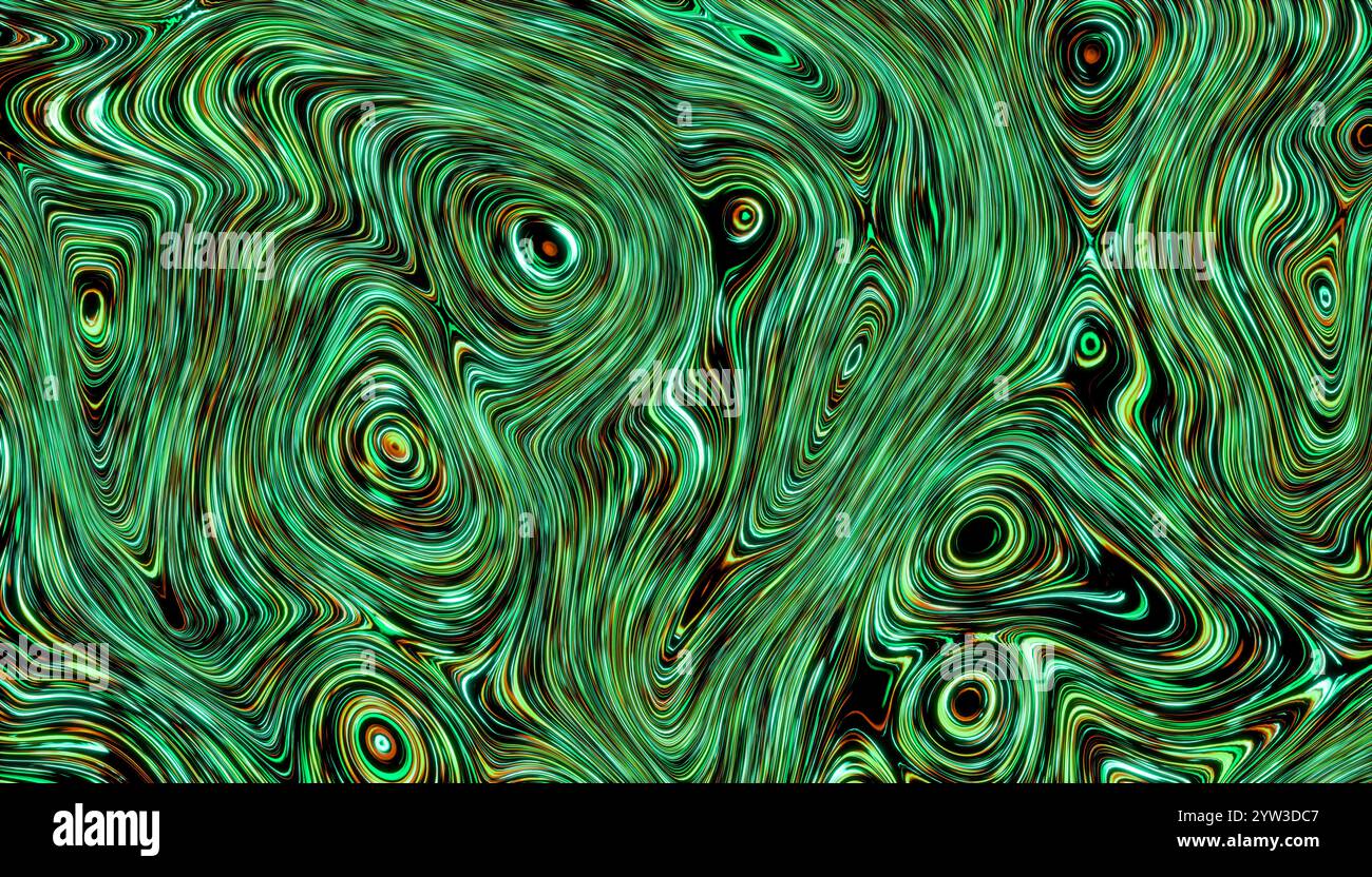 Illustration of abstract swirling pattern with a liquid and dynamic ...