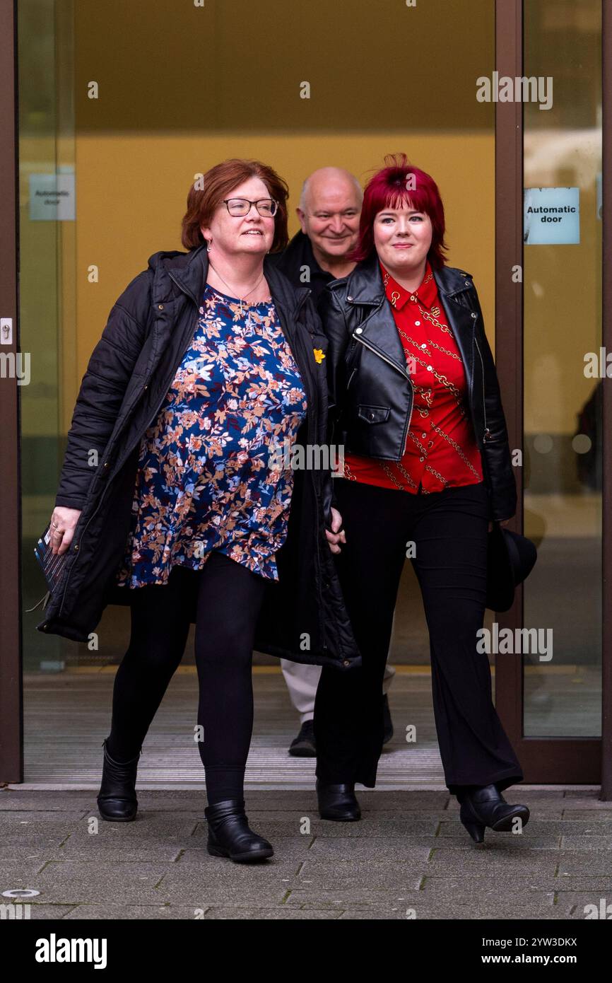 Lydia Suffield (right) leaves Westminster Magistrates Court, central ...