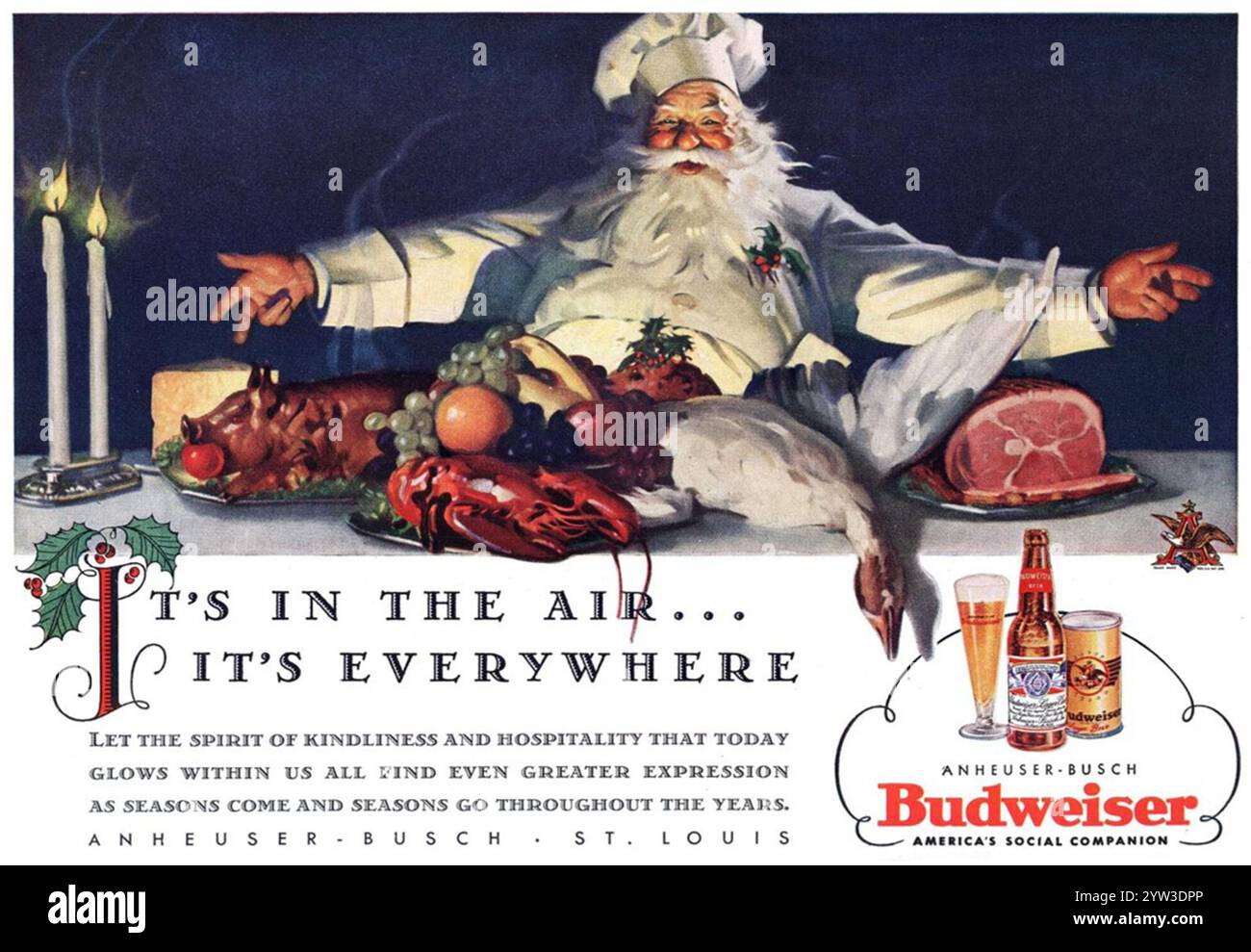 Vintage budweiser poster hi-res stock photography and images - Alamy