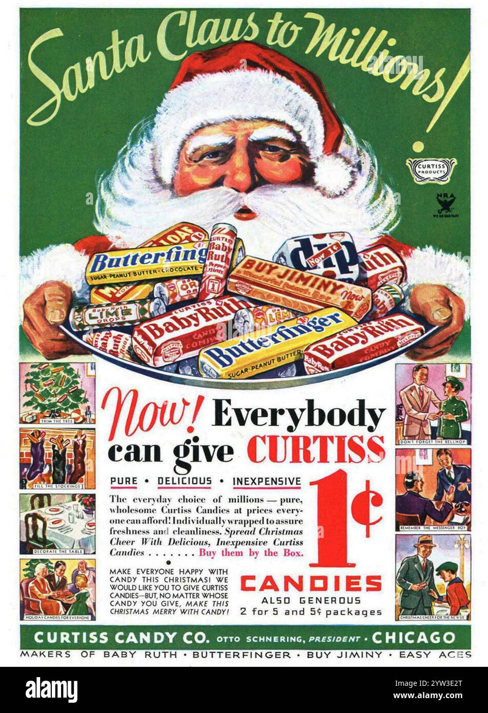 1930s usa christmas magazine advert hi-res stock photography and images ...