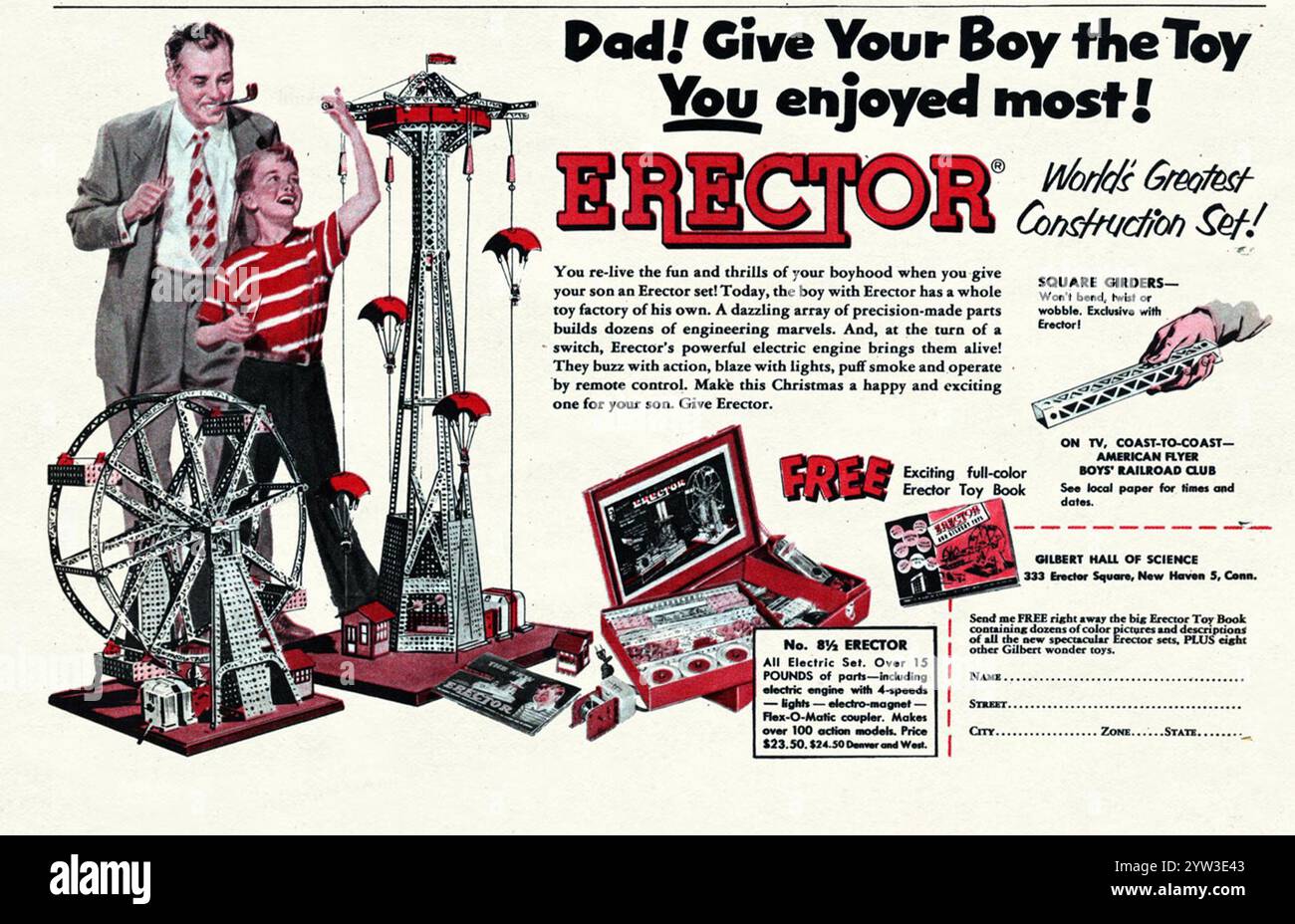 Erector Set Logo Vintage A.C.Gilbert Erector Set, 6 1/2, 1948 Lots Of