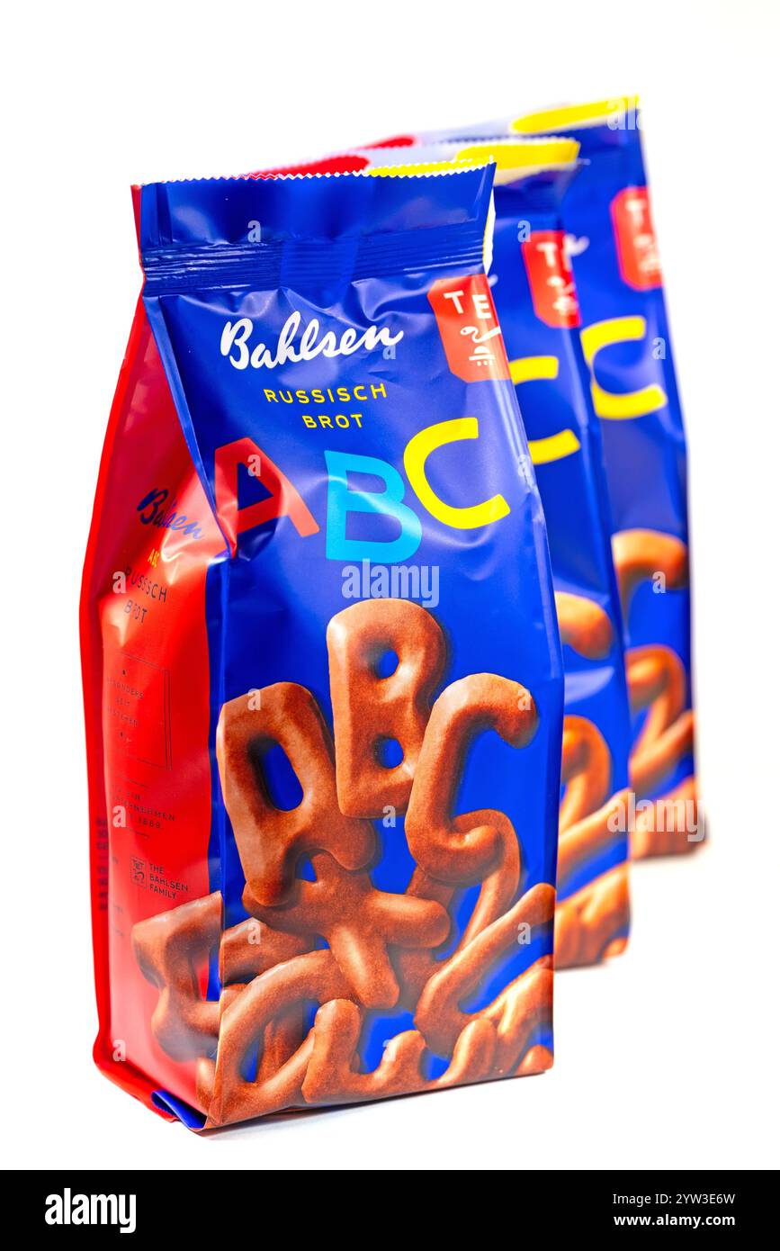Three bags of Russian bread against a white background Stock Photo - Alamy