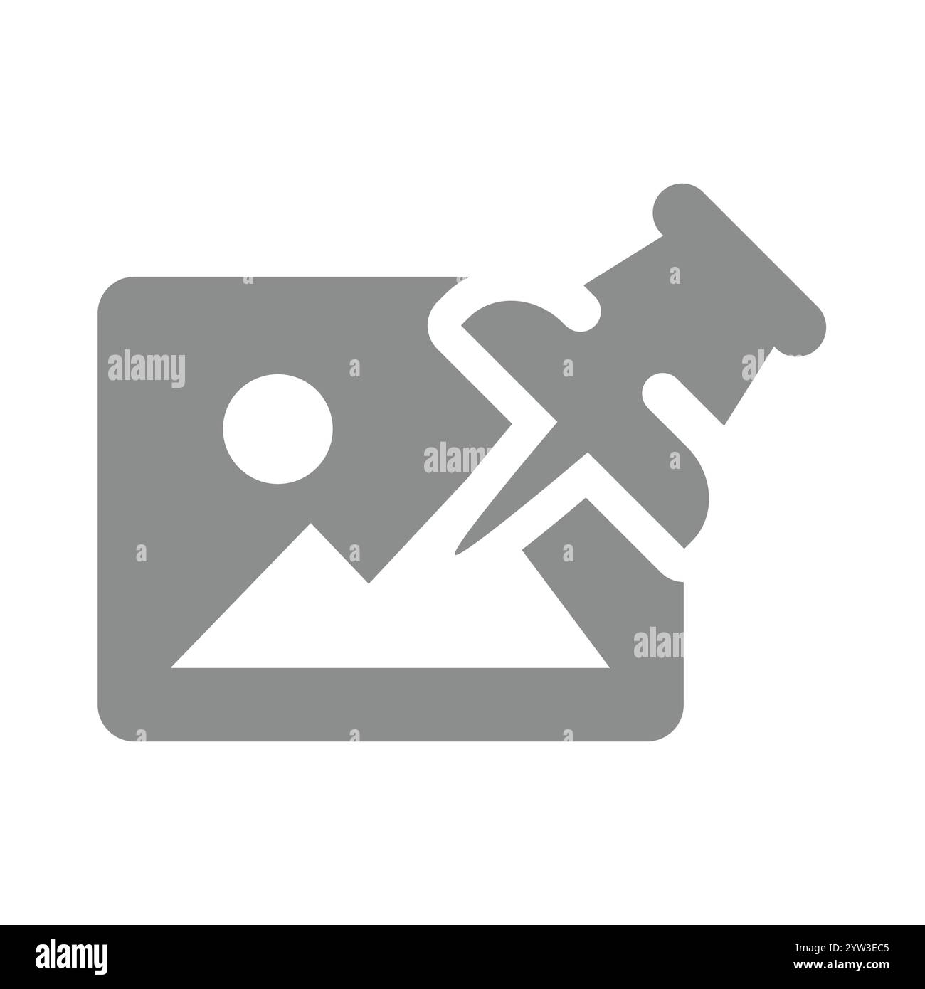 Pinned image sign hi-res stock photography and images - Alamy