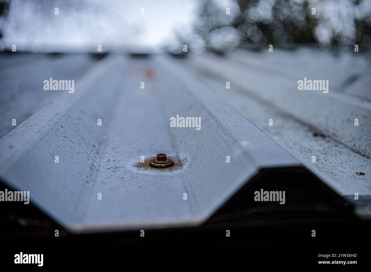 box profile roof Stock Photo - Alamy