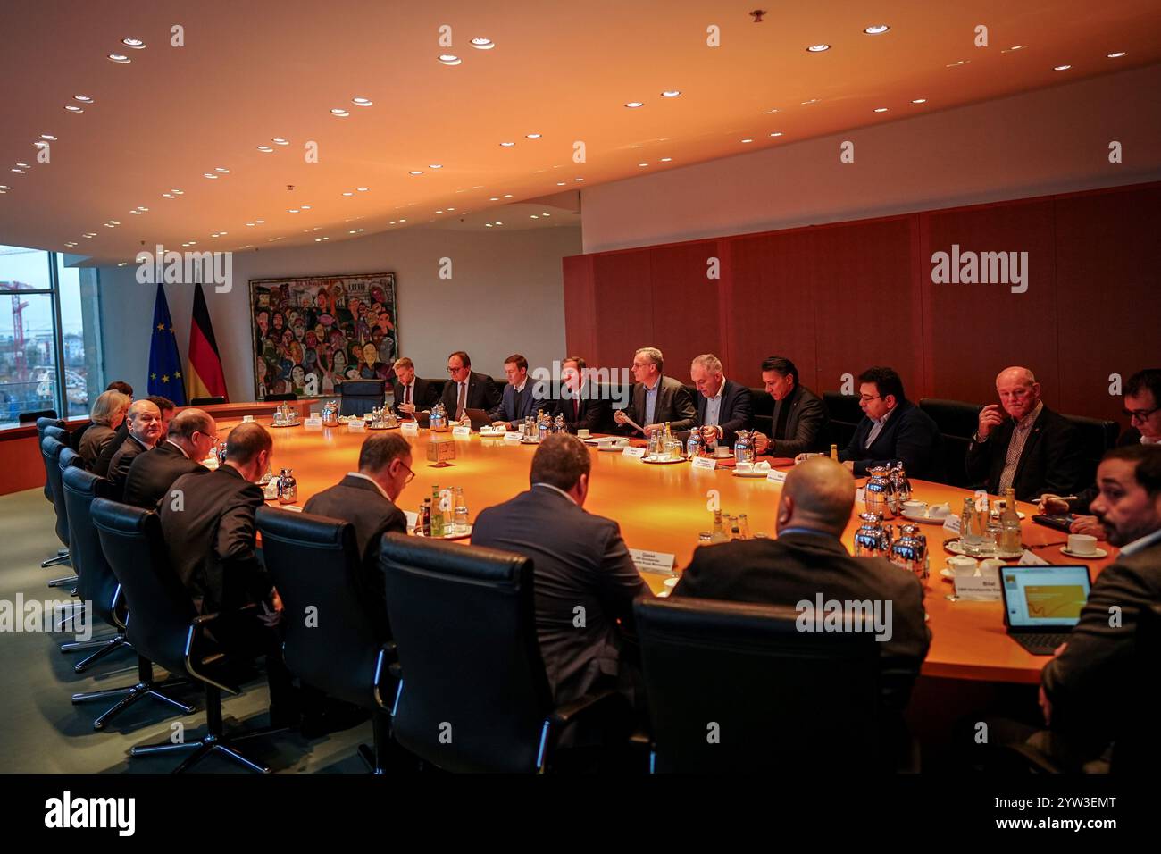 Berlin, Germany. 09th Dec, 2024. Federal Chancellor Olaf Scholz (SPD ...
