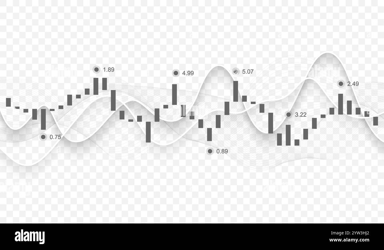 Stock market or Forex trading graph in graphic concept for financial ...