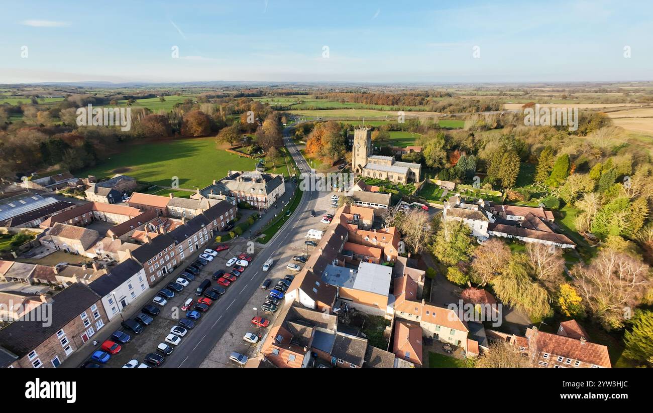 Aerial shot beautiful town showing hi-res stock photography and images ...