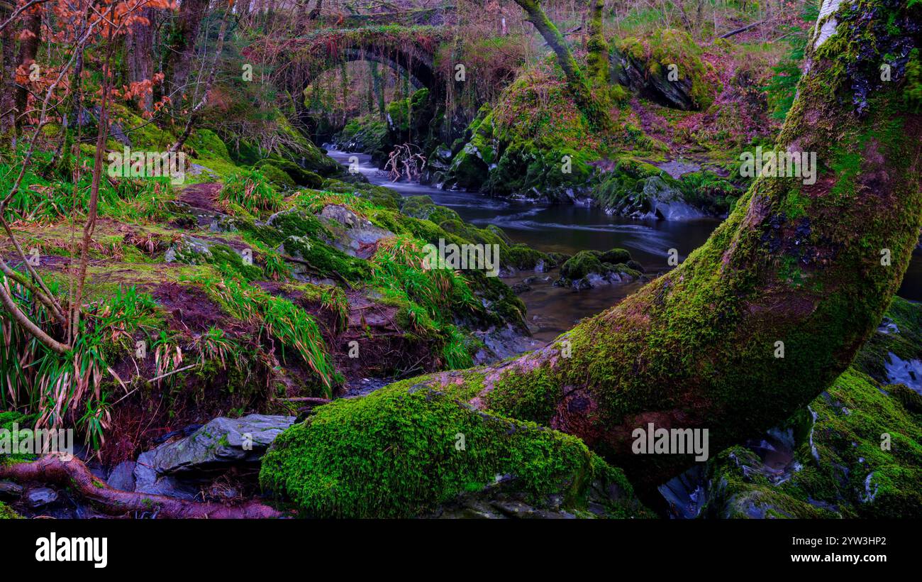 Penmacho, UK - February 28, 2024: The Roman Bridge at Penmacho, Eyri ...