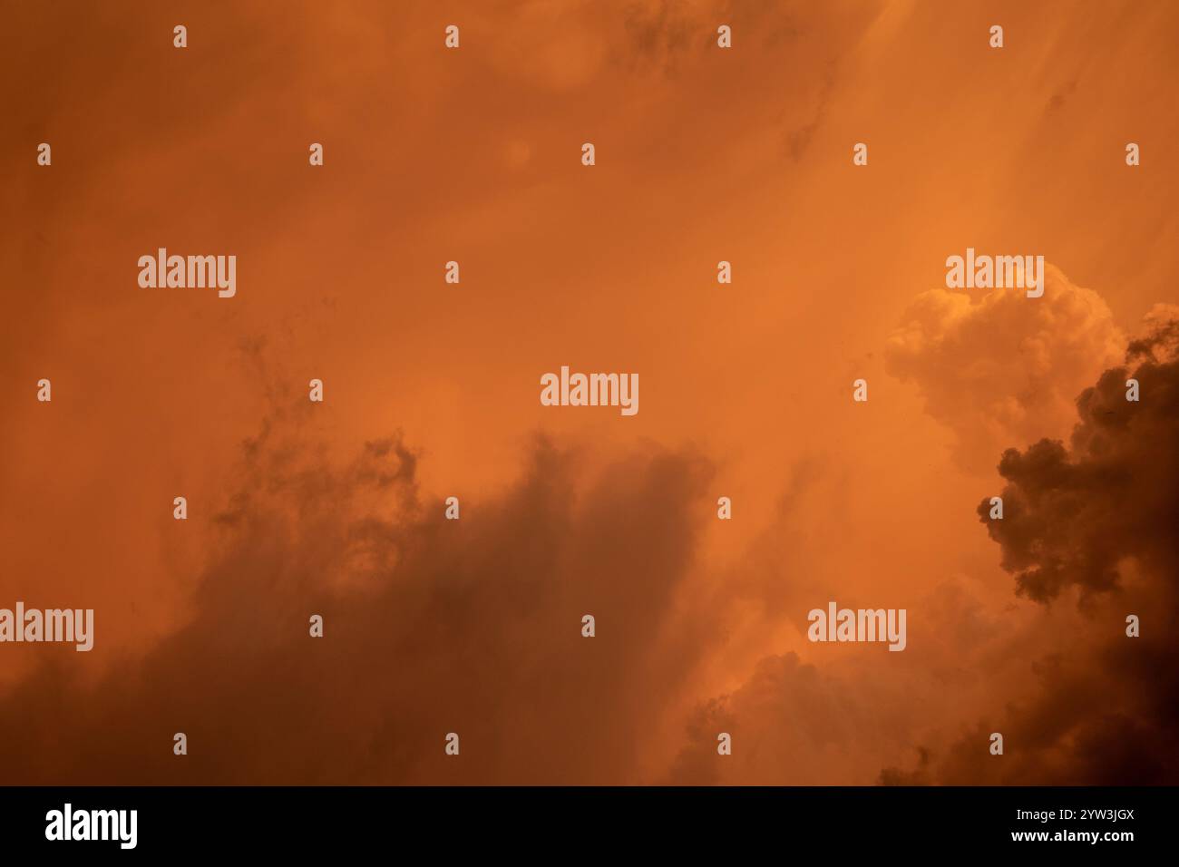 The Rayleigh scattering phenomenon causes orange colored clouds over ...