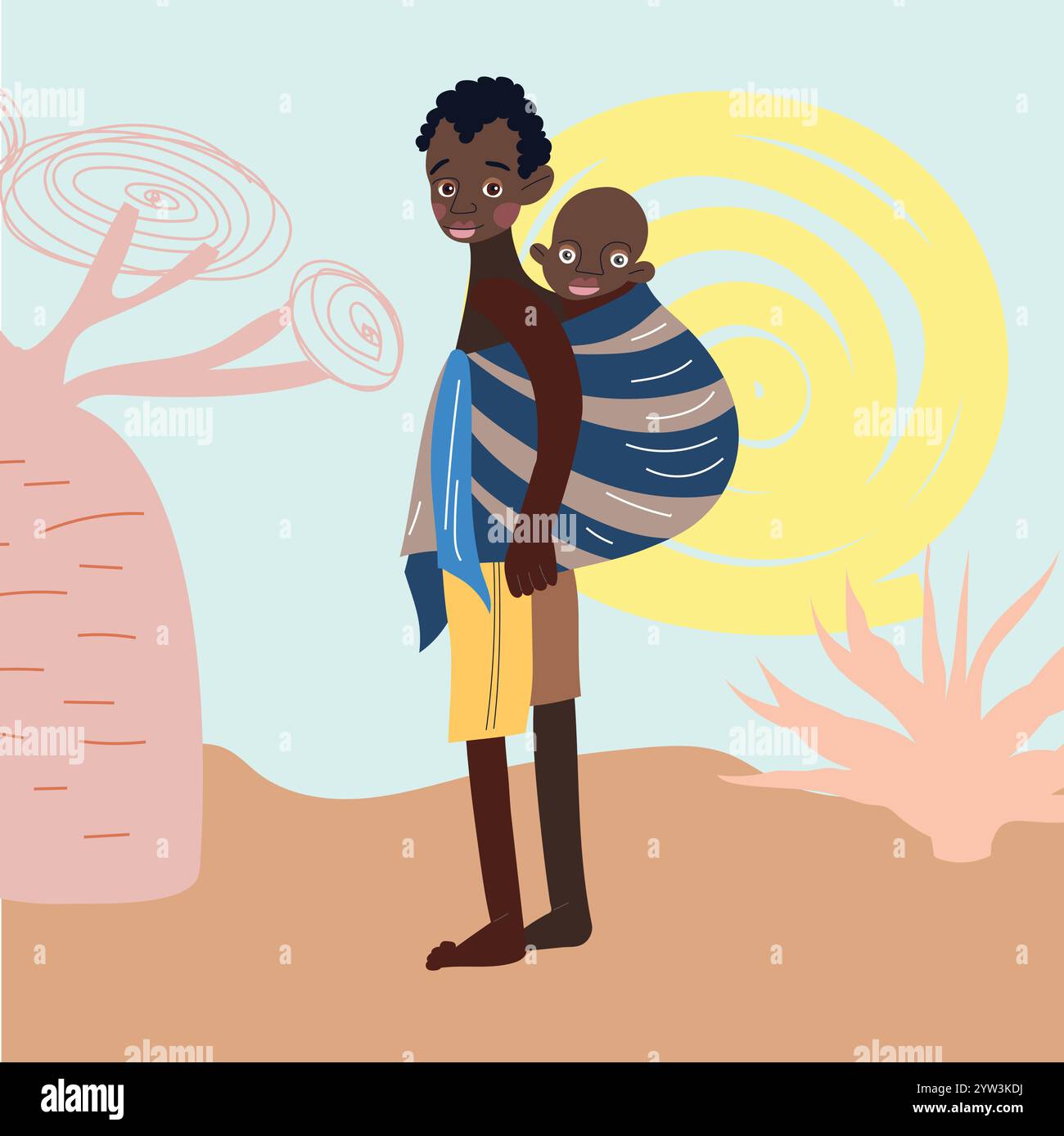 SDG 1 - No Poverty vector peolple portraits Illustration. Africa ...