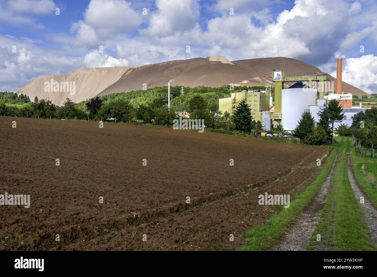 K & S potash plant, potash and salt mine with Monte Kali, Kaliberg or ...