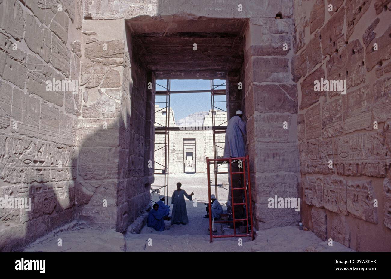 High Tor tor, Migdol, Medinet Habu, Thebes-West, Luxor, Nile Valley ...