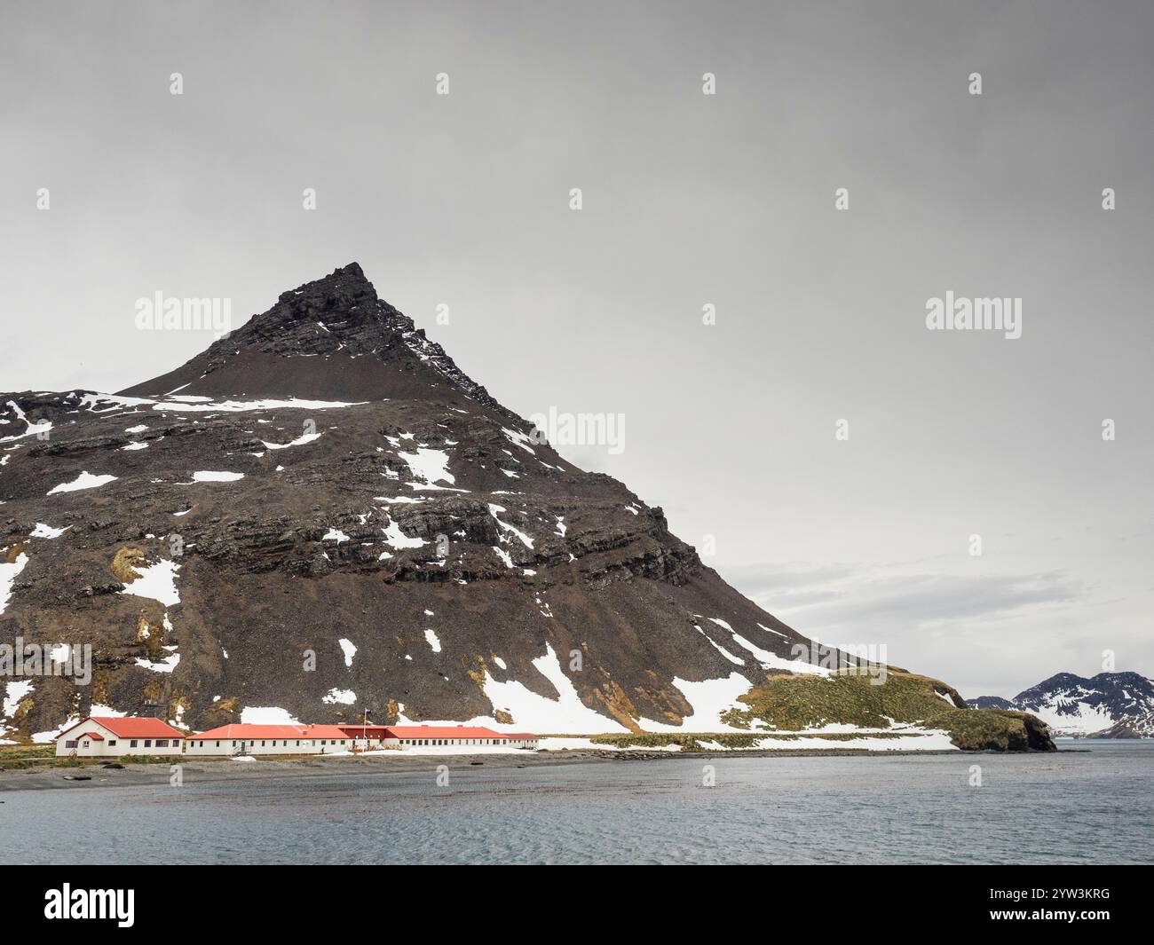 King Edward Point Research Station below Mt Duse, Cumberland East Bay ...