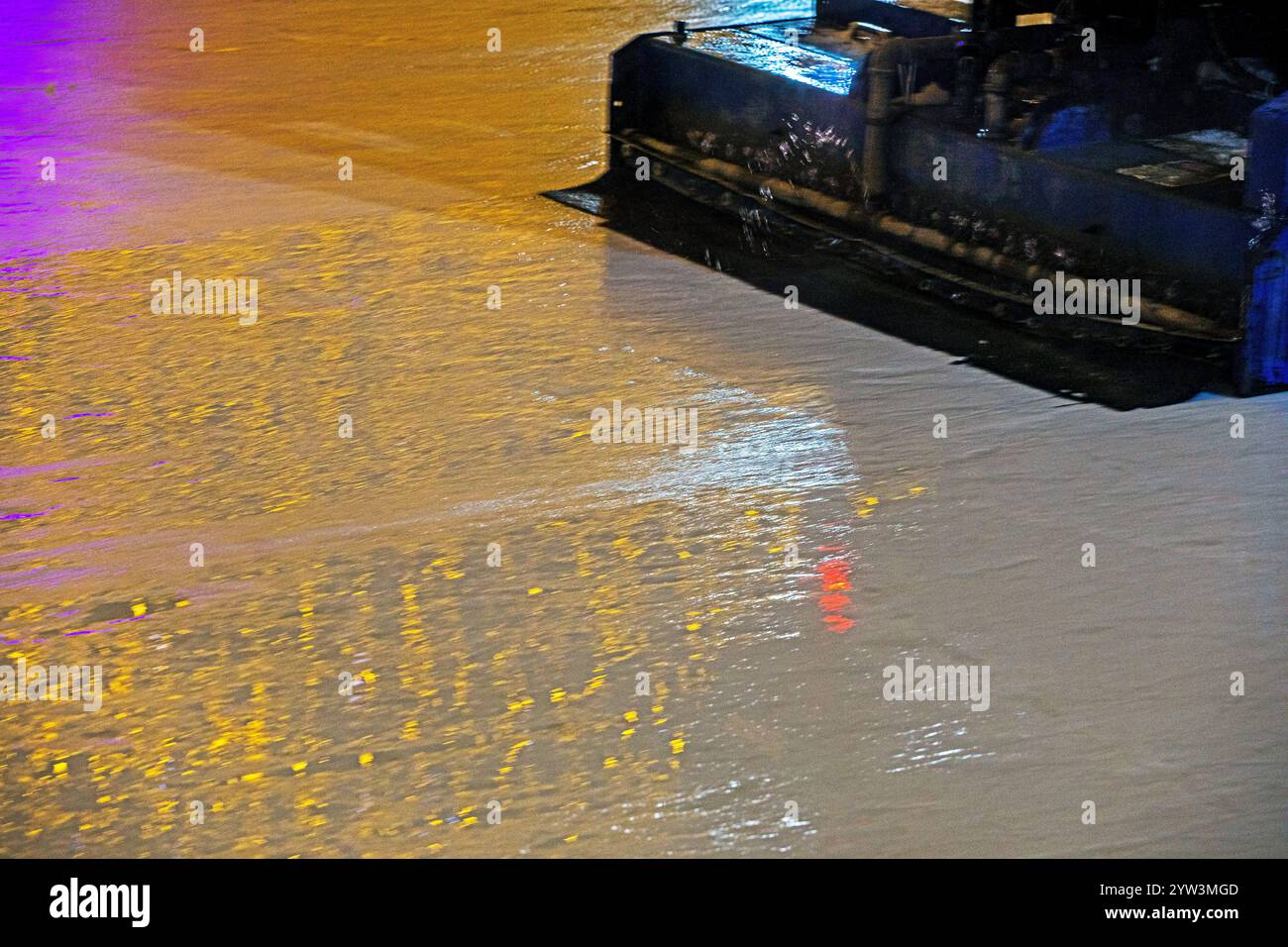 special machine on figure skating rink polishes ice before skating ...