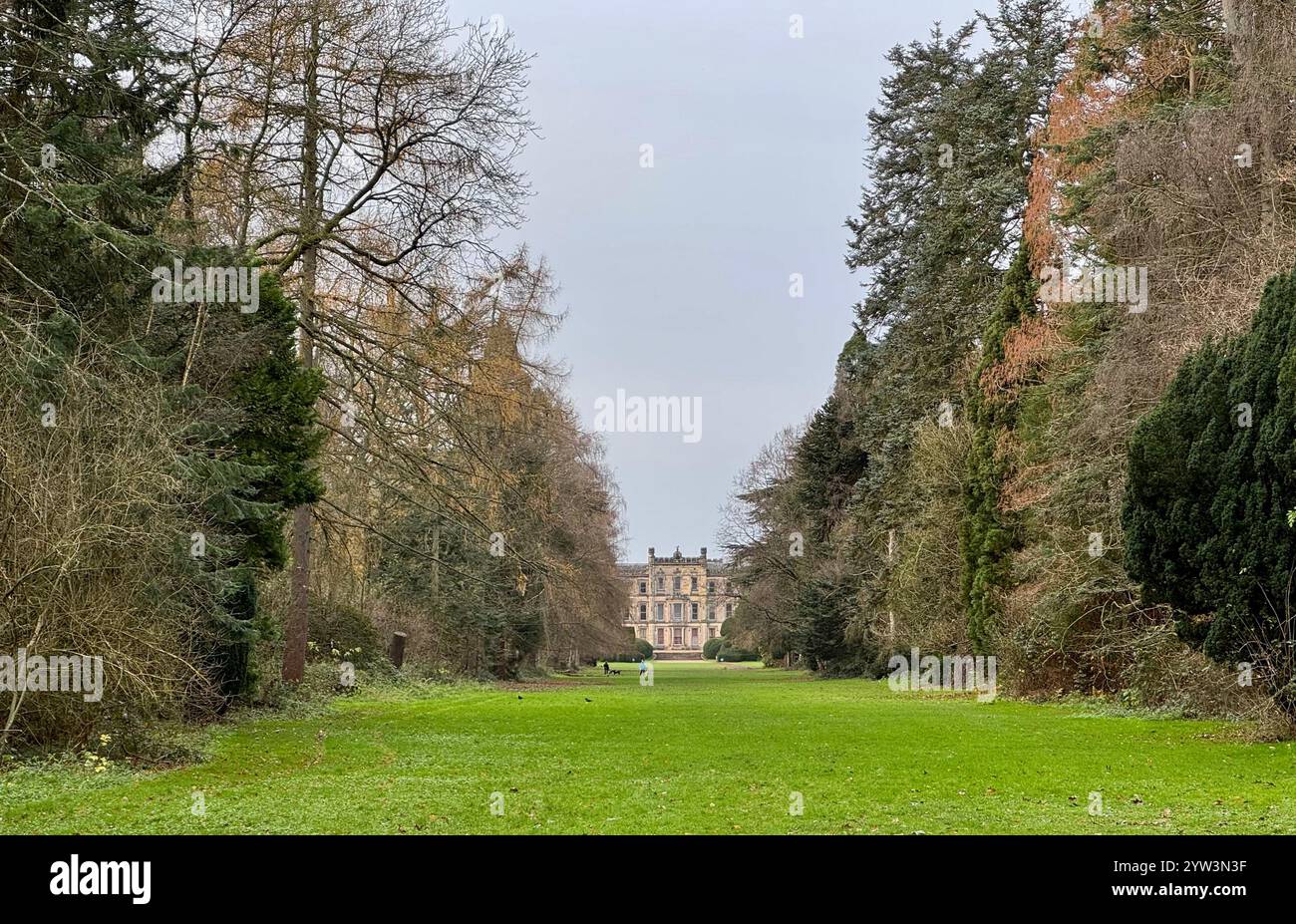 Elvaston Castle Stately Home, built originally in 1633 and altered ...