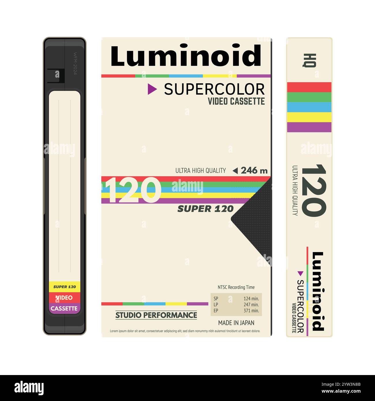 Retro VHS video cassette cover Stock Vector Image & Art - Alamy