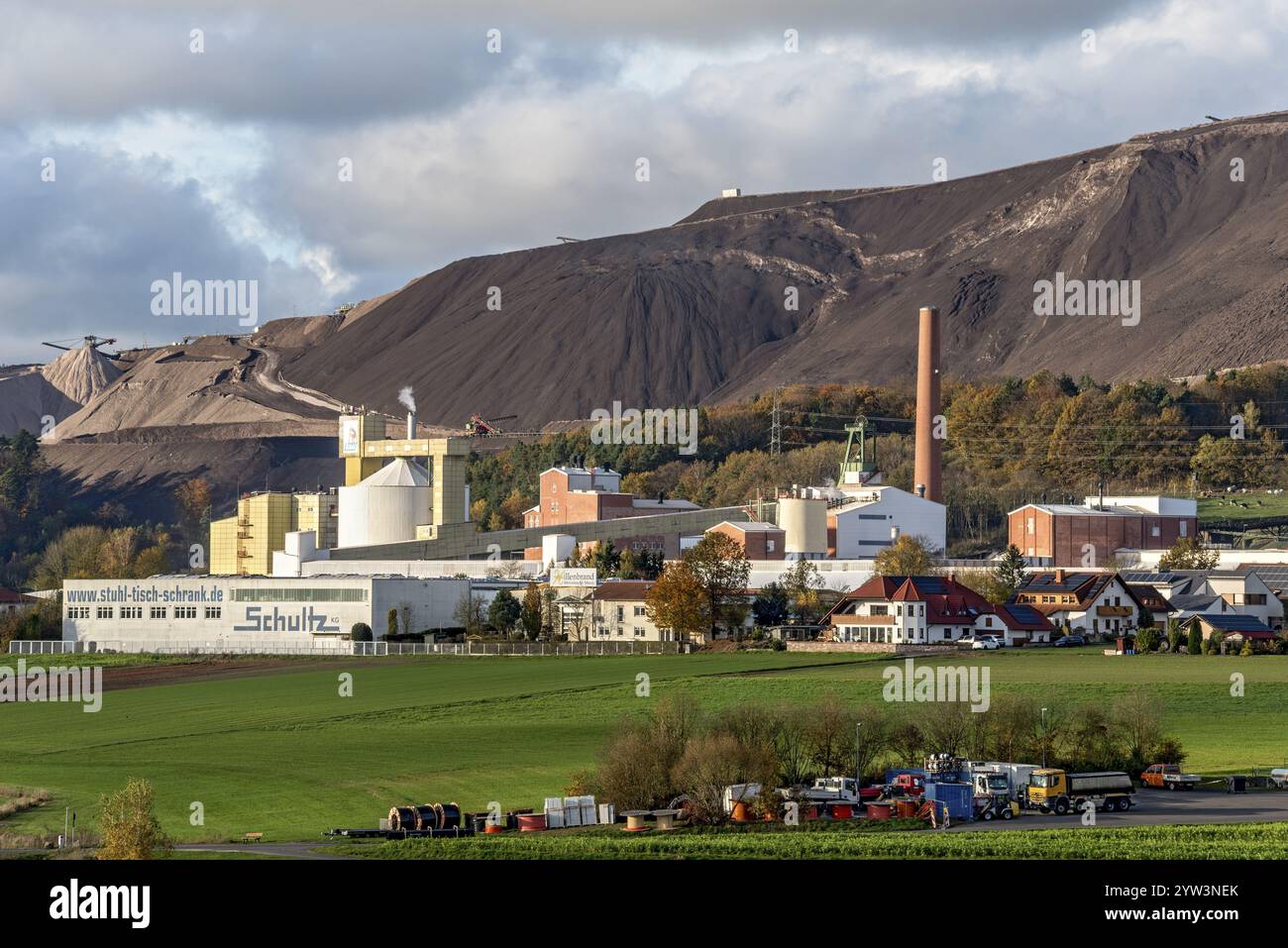 K & S potash plant, potash and salt mine with Monte Kali, Kaliberg or ...
