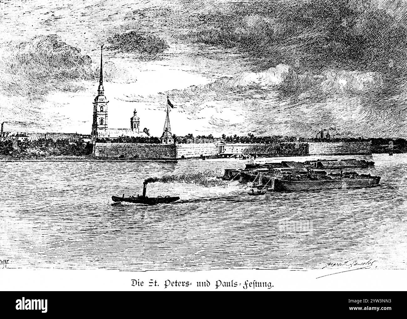 Peter and Paul Fortress on the Neva, St. Petersburg, founded by Tsar ...