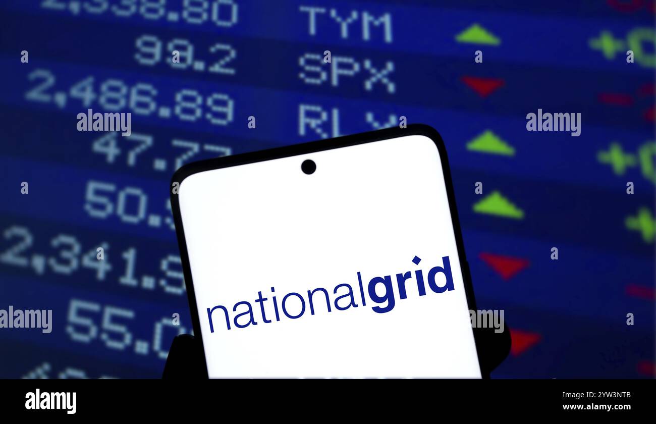 Dhaka, Bangladesh- 5 Dec 2024: National grid logo is displayed on ...