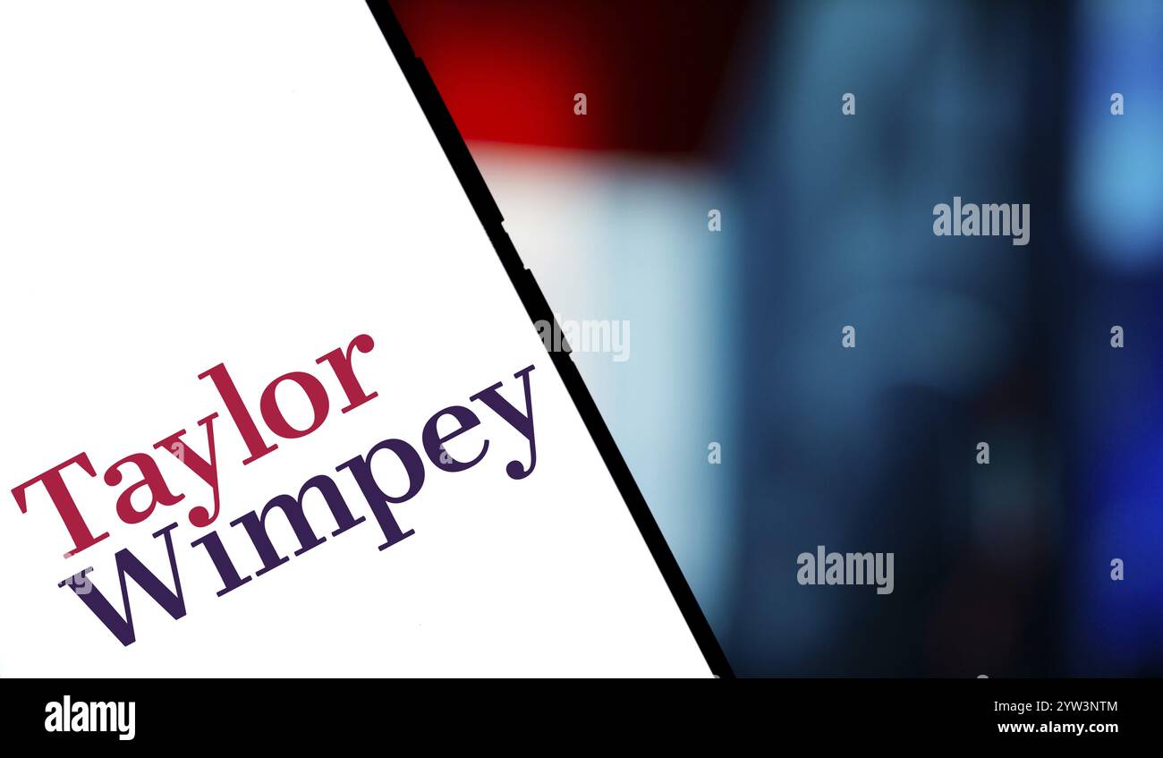 Dhaka, Bangladesh- 5 Dec 2024: Taylor Wimpey logo is displayed on ...