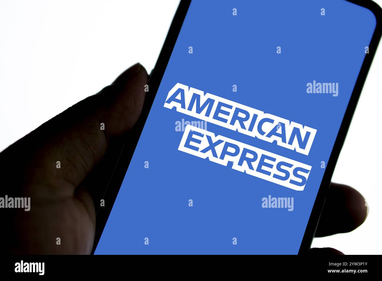 American express company logo on smartphone Stock Photo - Alamy