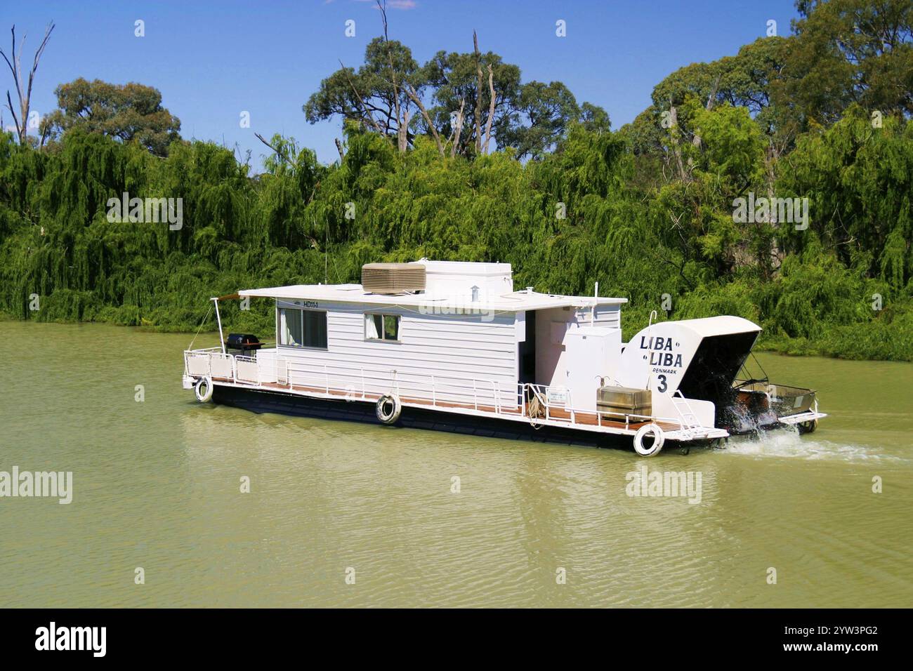 Houseboat on the Murray River, Renmark, South Australia Murray River ...