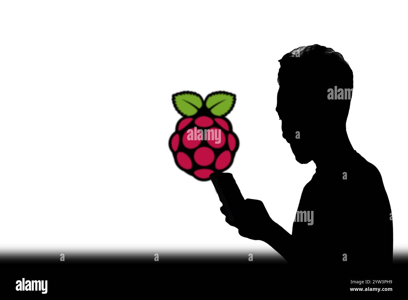 Raspberry Pi logo sign on the smartphone screen Stock Photo - Alamy