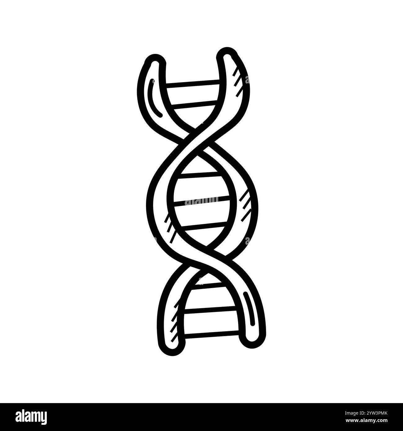 Check this carefully crafted doodle icon of dna, ready to use vector ...