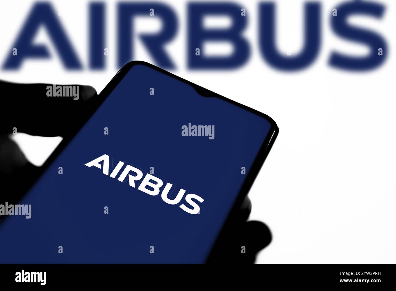 Airbus logo on smartphone Stock Photo - Alamy