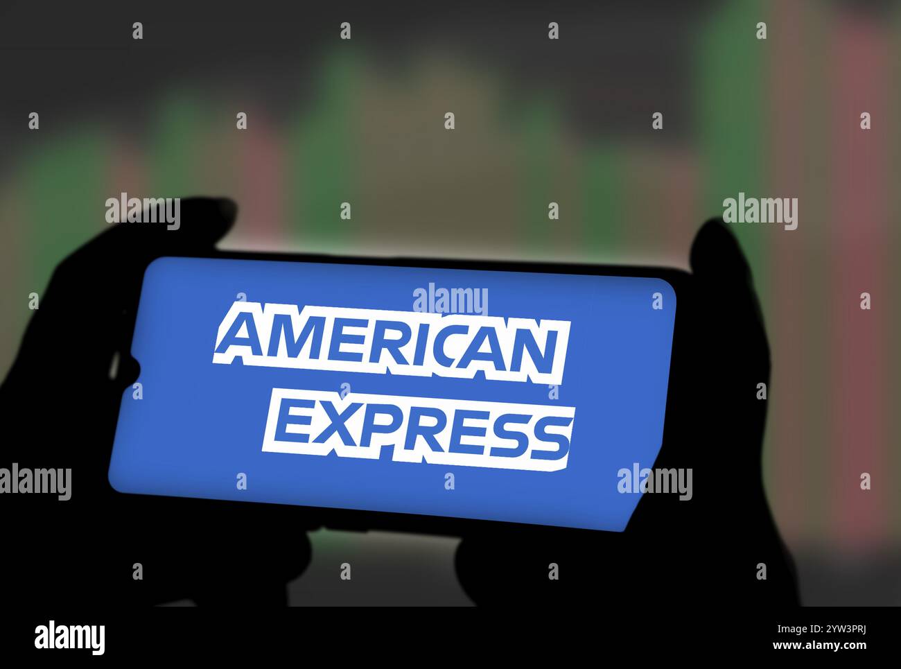 American express company logo on smartphone Stock Photo - Alamy