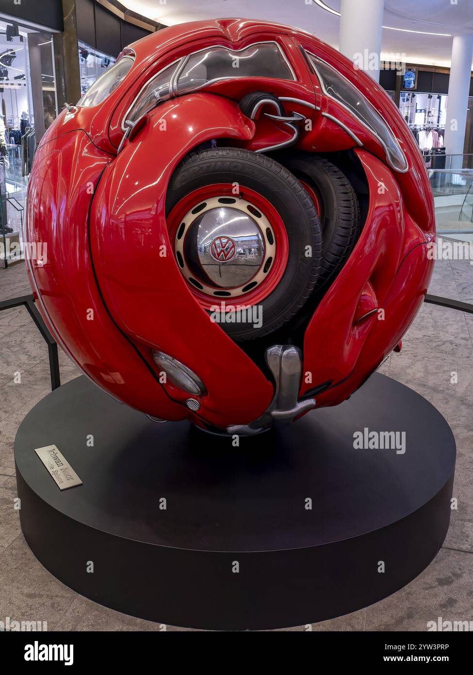 Sculpture Beetle Sphere by Ichwan Noor in the Kalverpassage shopping ...