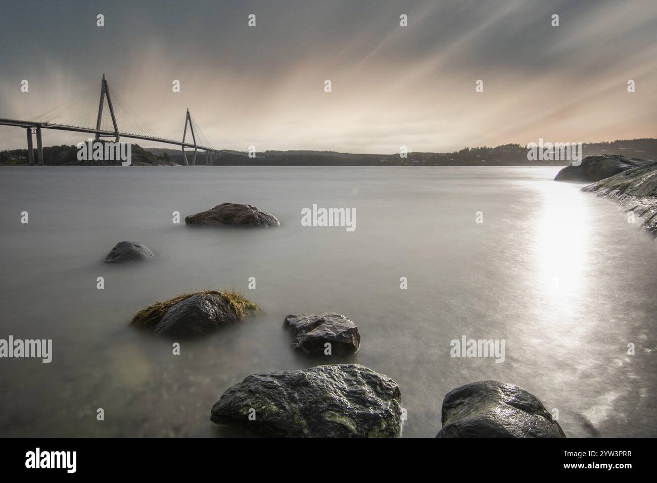 Steep bridge in landscape hi-res stock photography and images - Alamy