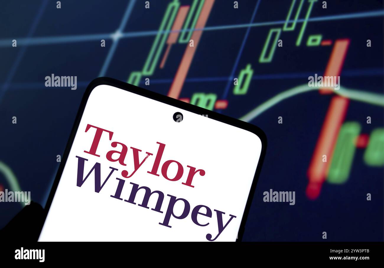 Dhaka, Bangladesh- 5 Dec 2024: Taylor Wimpey logo is displayed on ...