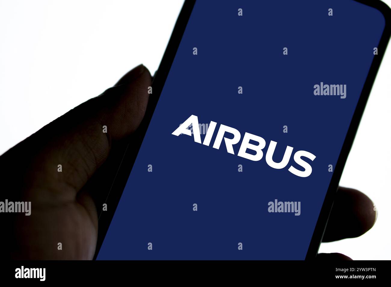 Airbus logo on smartphone Stock Photo - Alamy