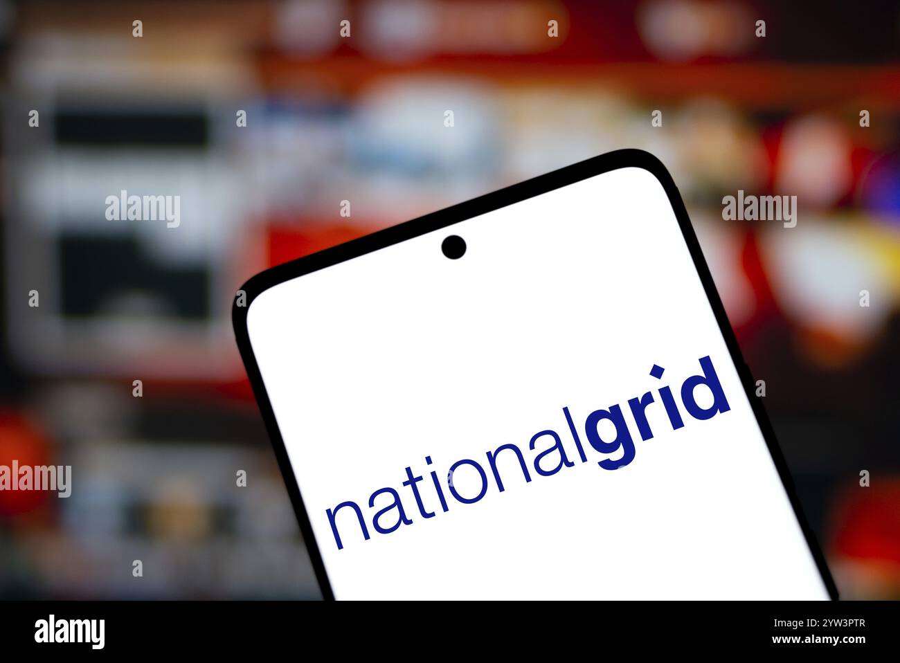 Dhaka, Bangladesh- 5 Dec 2024: National grid logo is displayed on ...