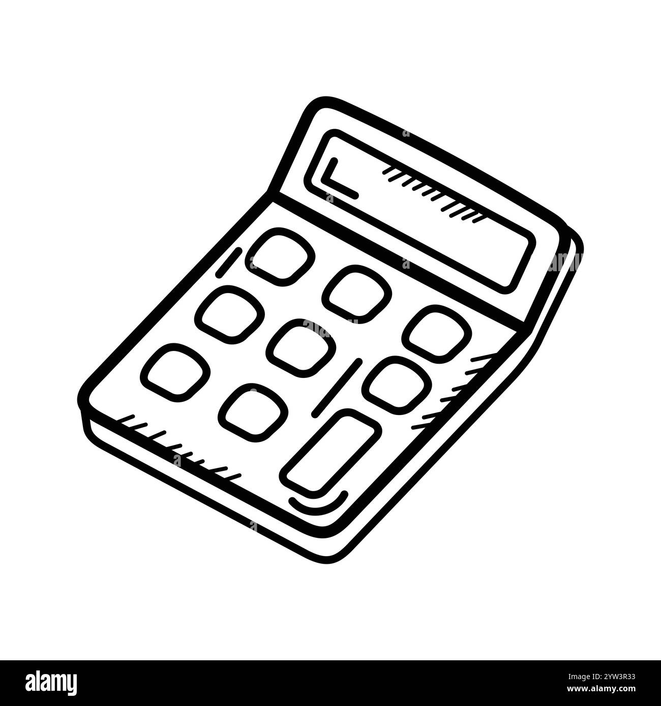 Calculating machine vector vectors hi-res stock photography and images ...