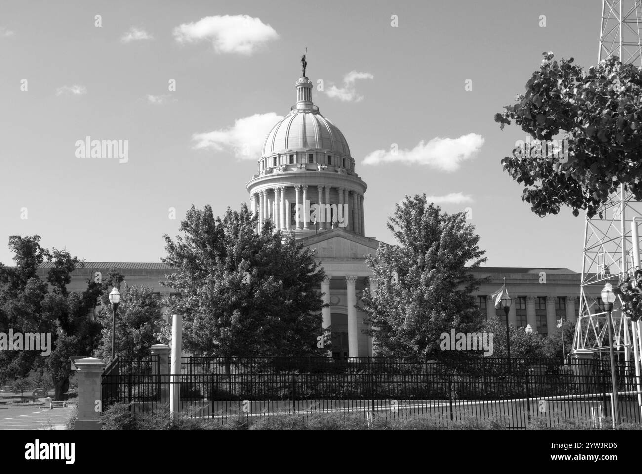 A working oil well situated on the lawn of the Oklahoma State Capitol ...