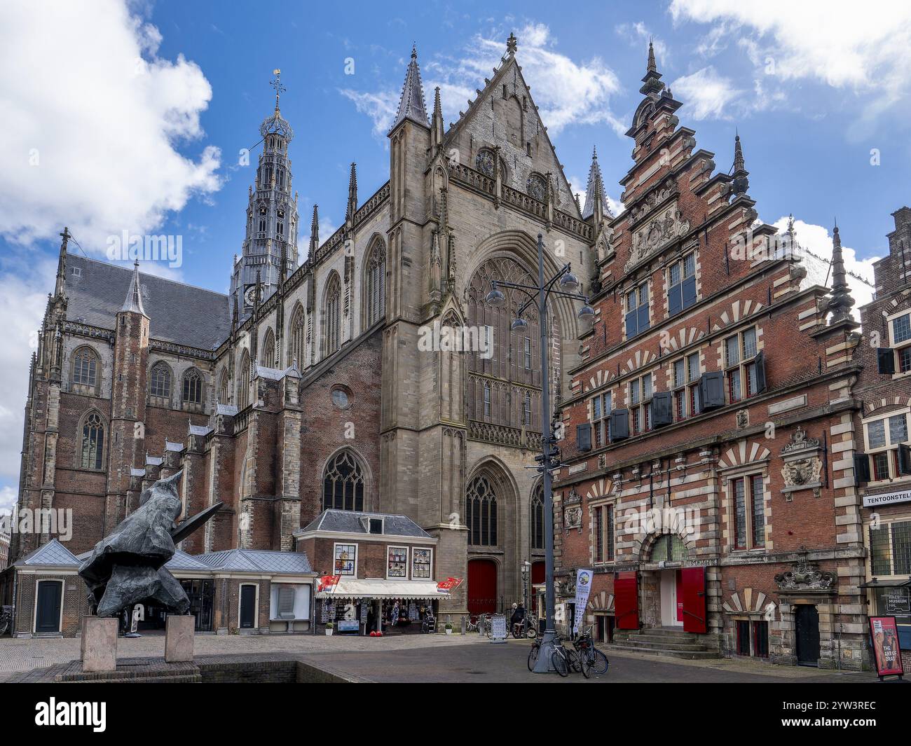 St. Bavo's Cathedral (De Grote of St. Bavokerk te Haarlem) and the ...