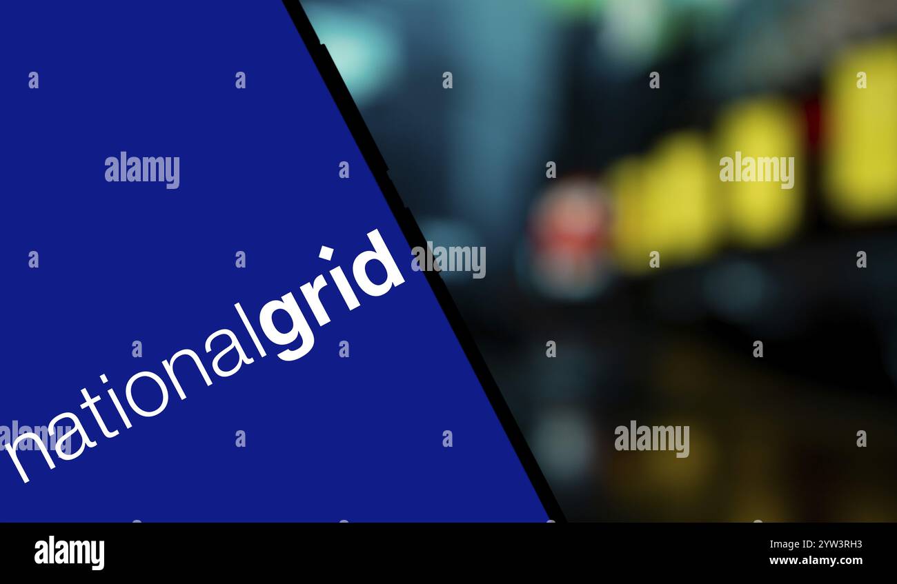 Dhaka, Bangladesh- 5 Dec 2024: National grid logo is displayed on ...