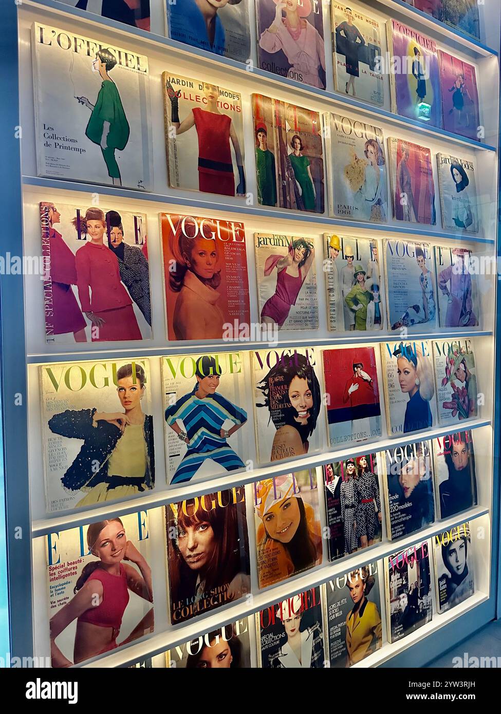 Vogue Covers From different times Stock Photo - Alamy