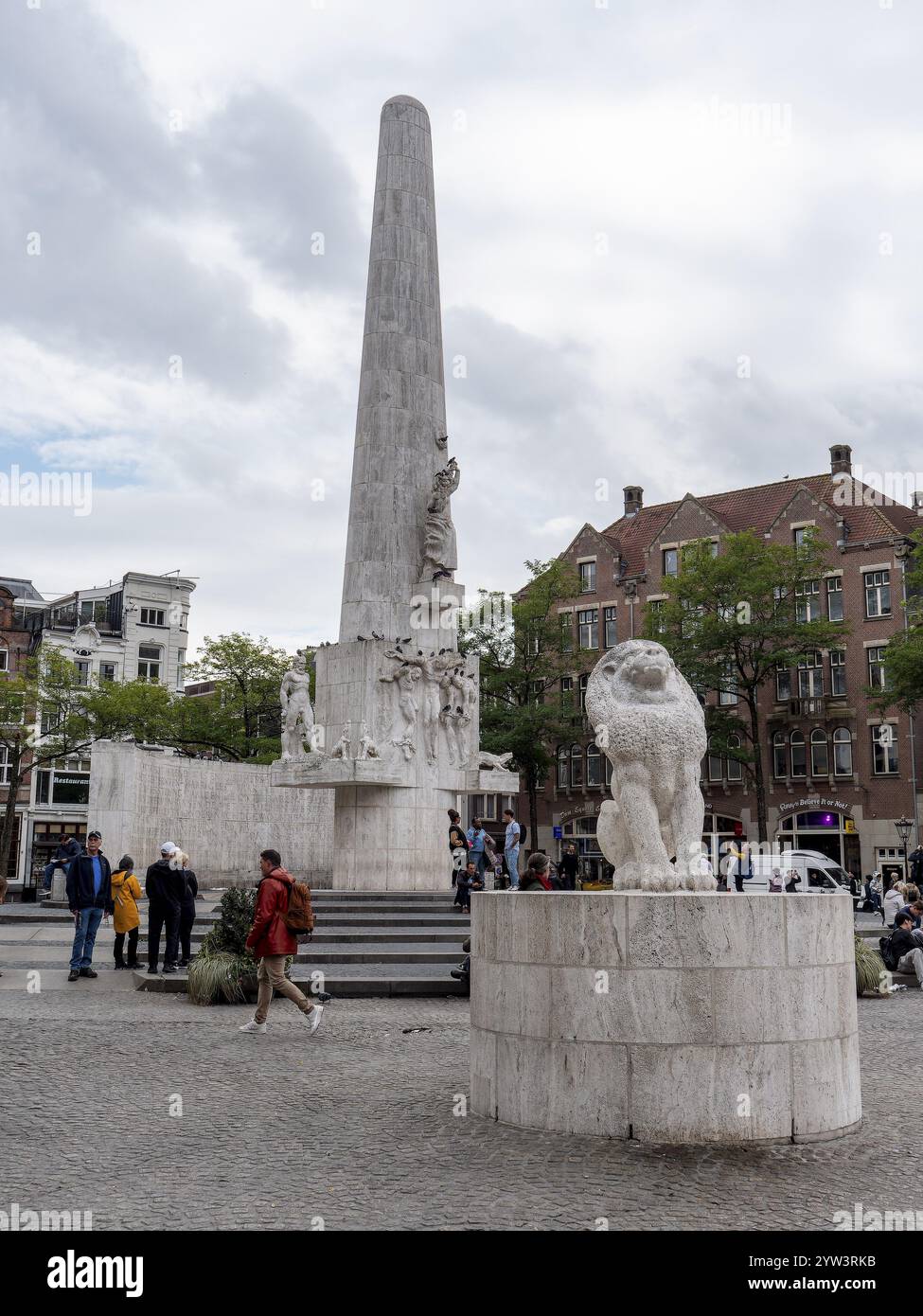 National Monument at Dam Square, Amsterdam, North Holland, Netherlands ...